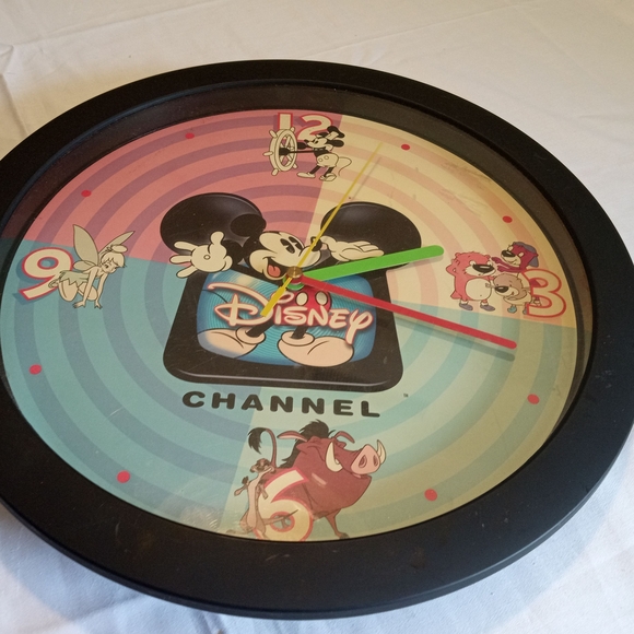 Disney | Wall Decor | Disney Channel Wall Clock With Characters | Poshmark